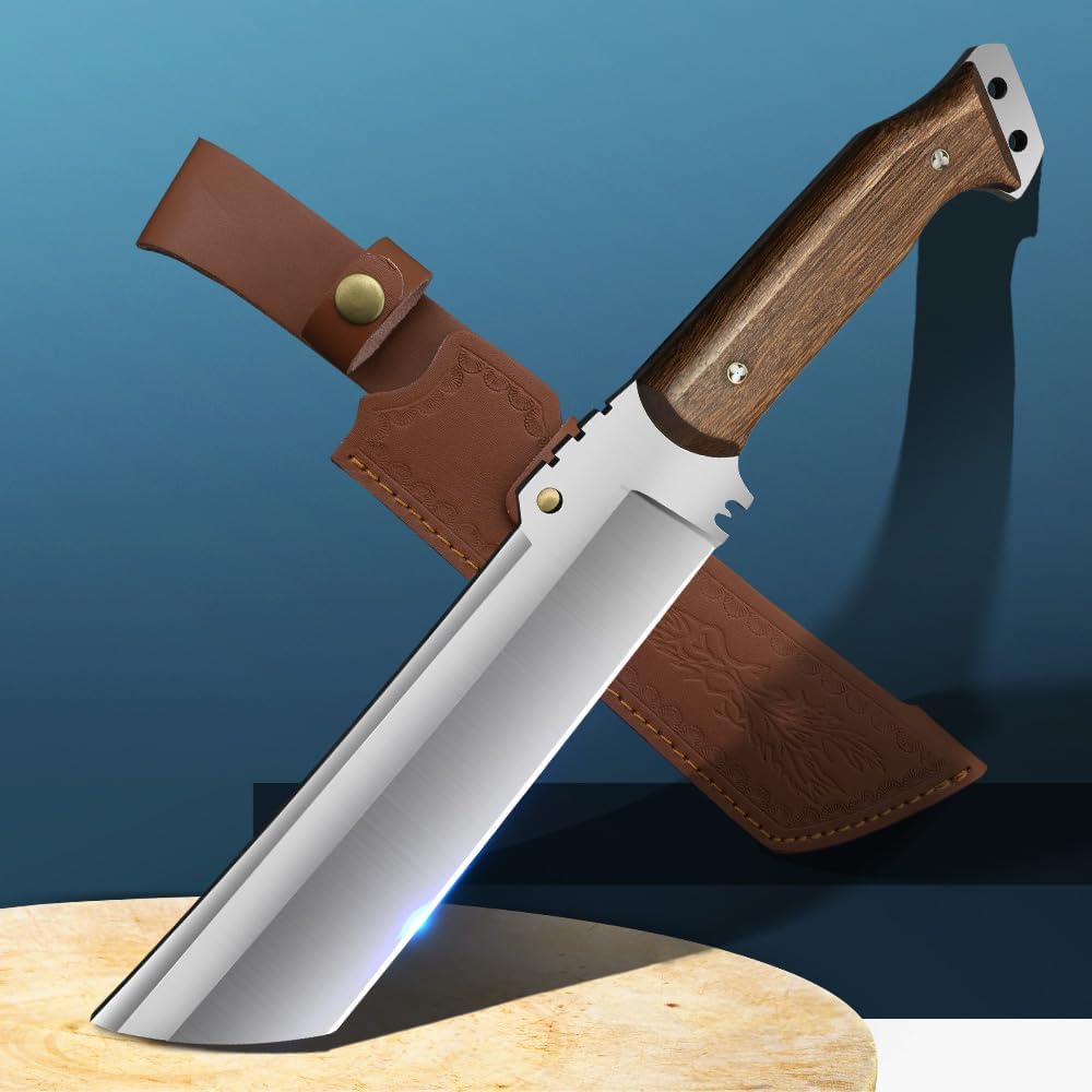 Survival Machete Knife with Sheath for Cutting Trees for Yar | Inspire ...