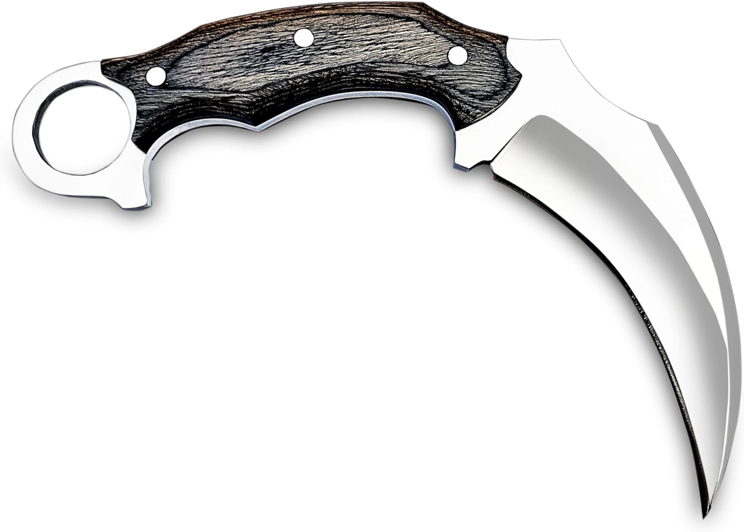 Karambit Knife - Fixed Blade with Sheath - Claw Knife wood H | Inspire ...