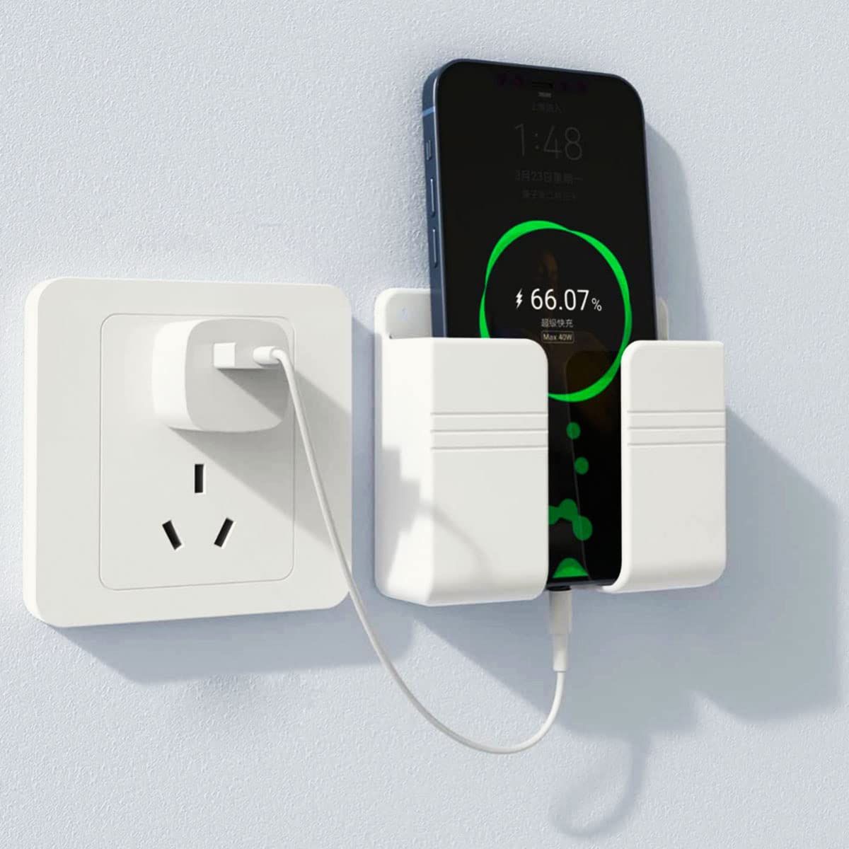 Wall Mounted Mobile Phone Charging Stand, Storage Holder, Be | Inspire ...