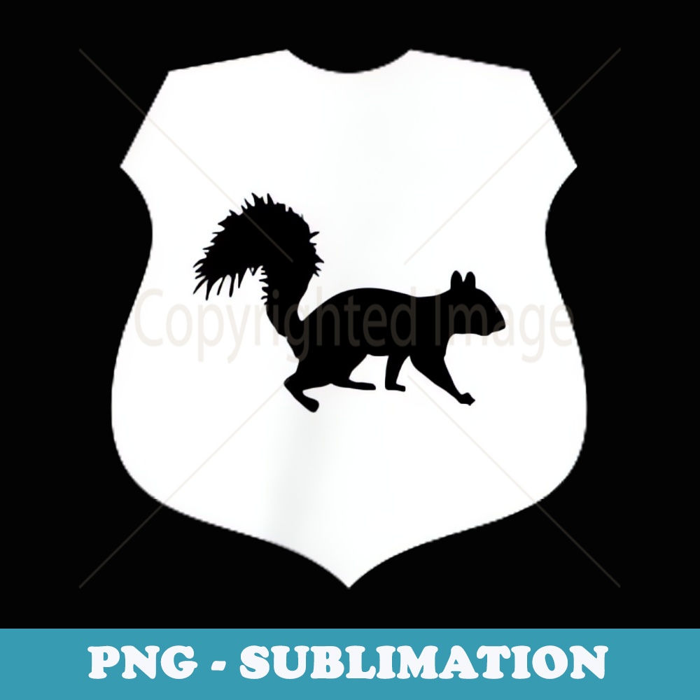 Squirrel Patrol on Back Front Patrol Officer Badge Squirrel | Inspire ...