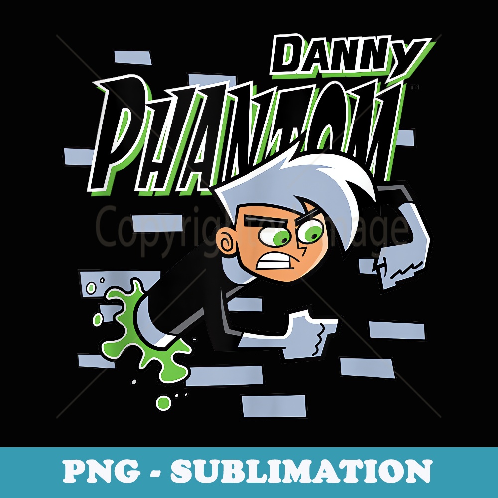 Danny Phantom Coming Through Brick Wall - Modern Sublimation | Inspire ...