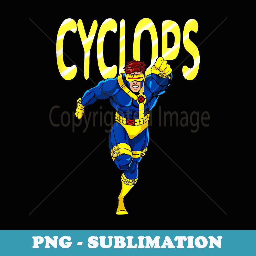 Marvel X-Men Cyclops 90s TV Show Portrait - Sublimation Digi | Inspire ...