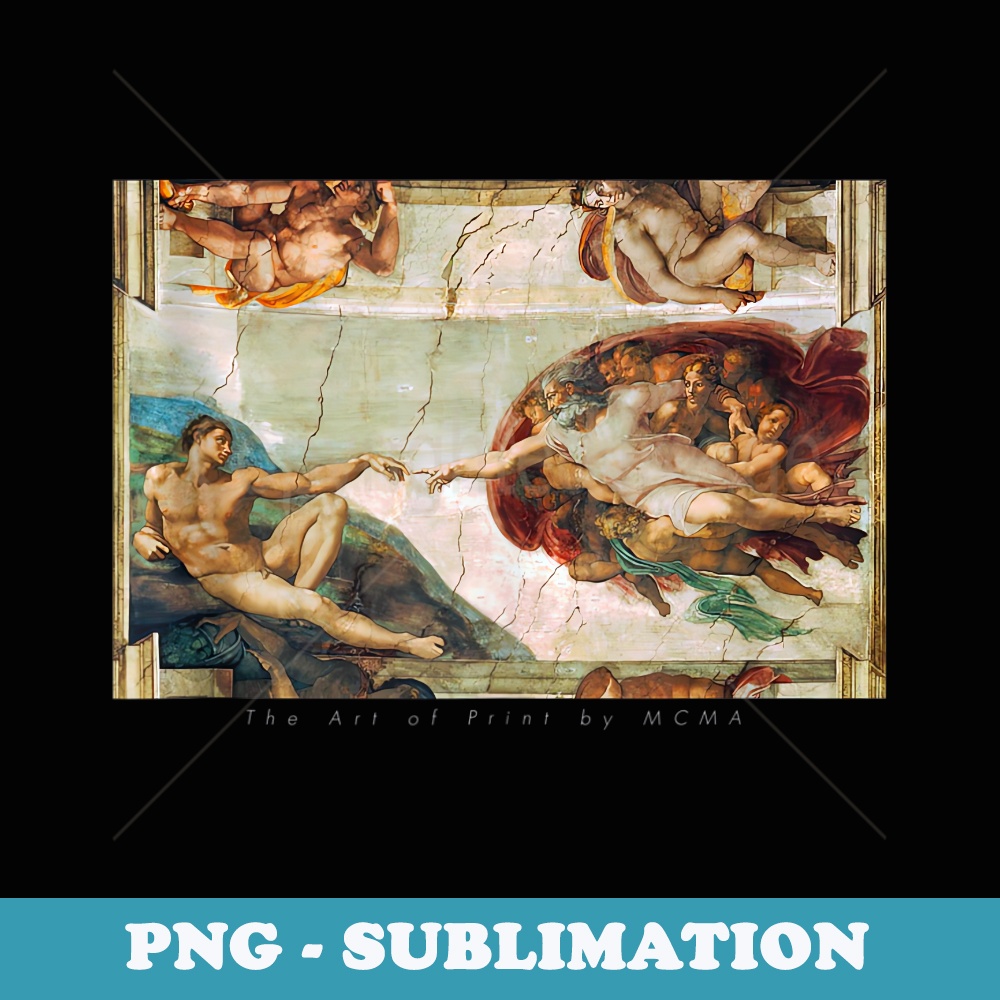 The Creation of Adam, Michelangelo, Sistine Chapel, Print - | Inspire Uplift