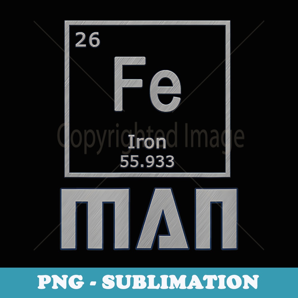 Funny Iron Man Periodic Table Science Chemistry - PNG Sublim | Inspire ...
