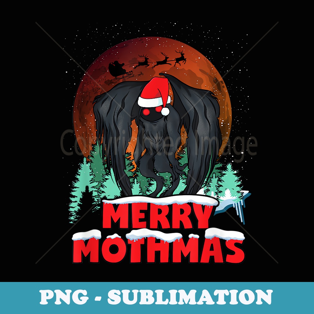 Mothman Christmas - Merry Mothmas Funny Moth Man Xmas Santa | Inspire ...