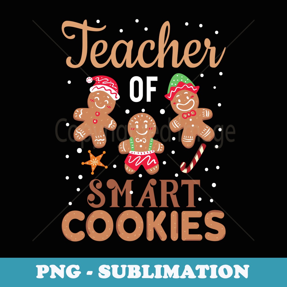 Christmas Teacher Cute Gingerbread Cookies - PNG Transparent | Inspire ...
