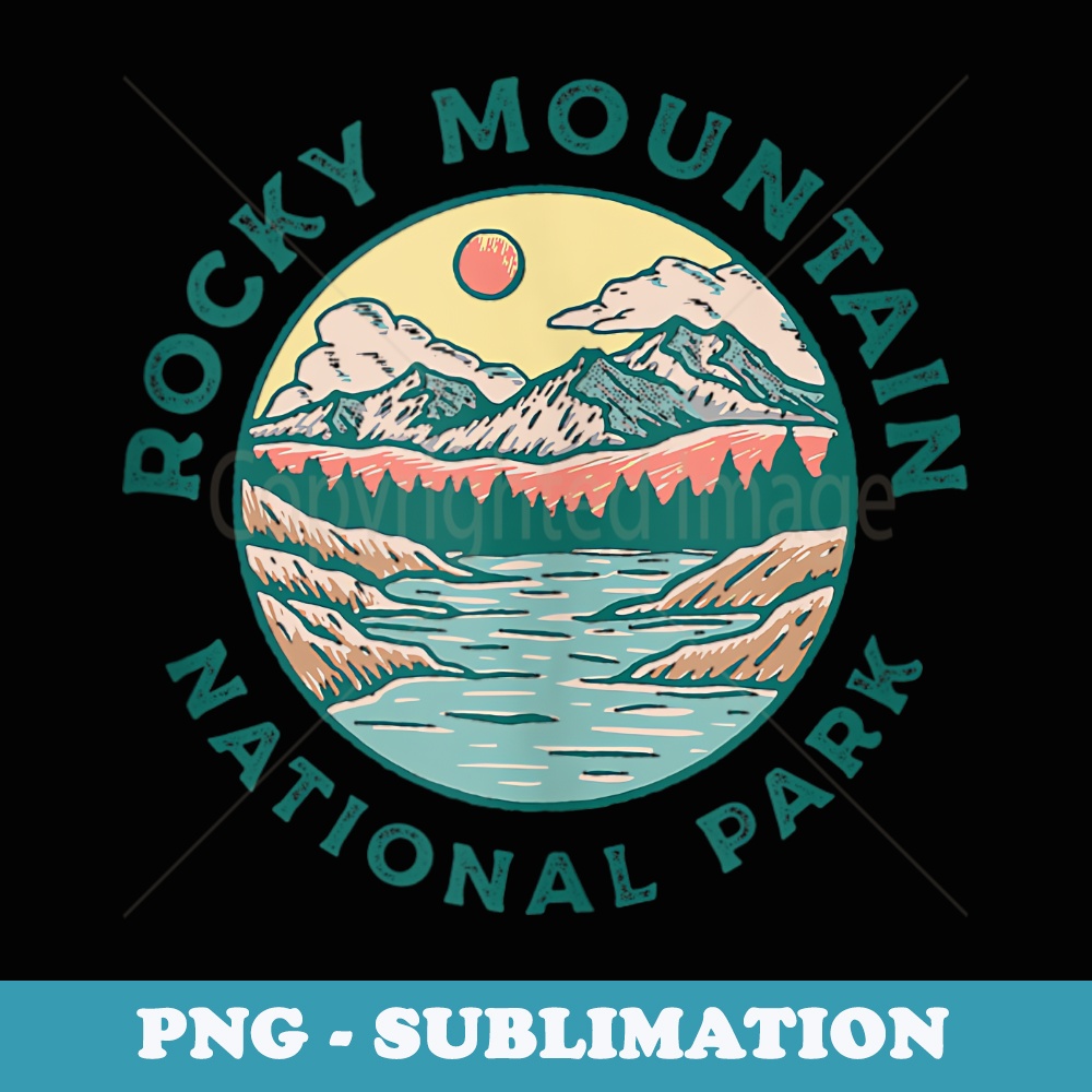 Rocky Mountains National Park Vintage Distressed Colorado - | Inspire ...