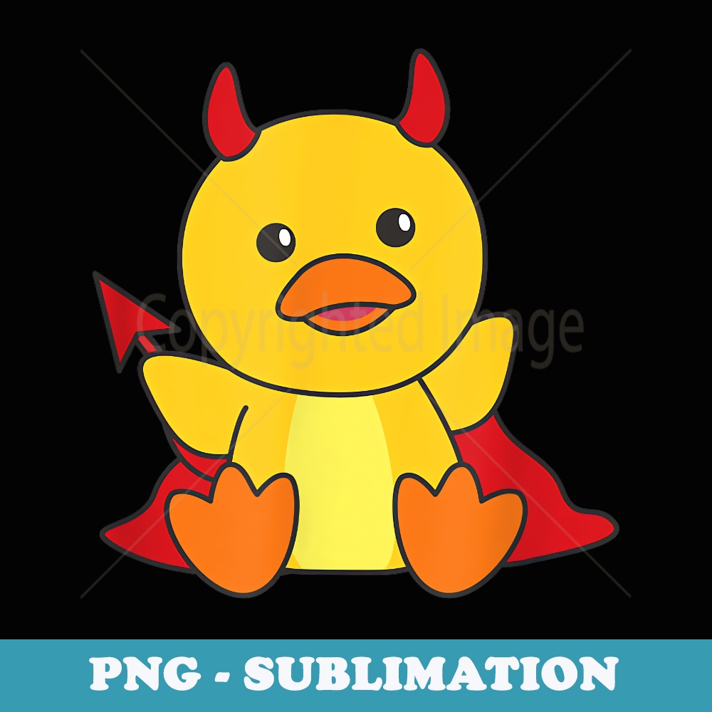 Duck Happy Halloween Devil Duck Halloween Costume - Aestheti | Inspire ...