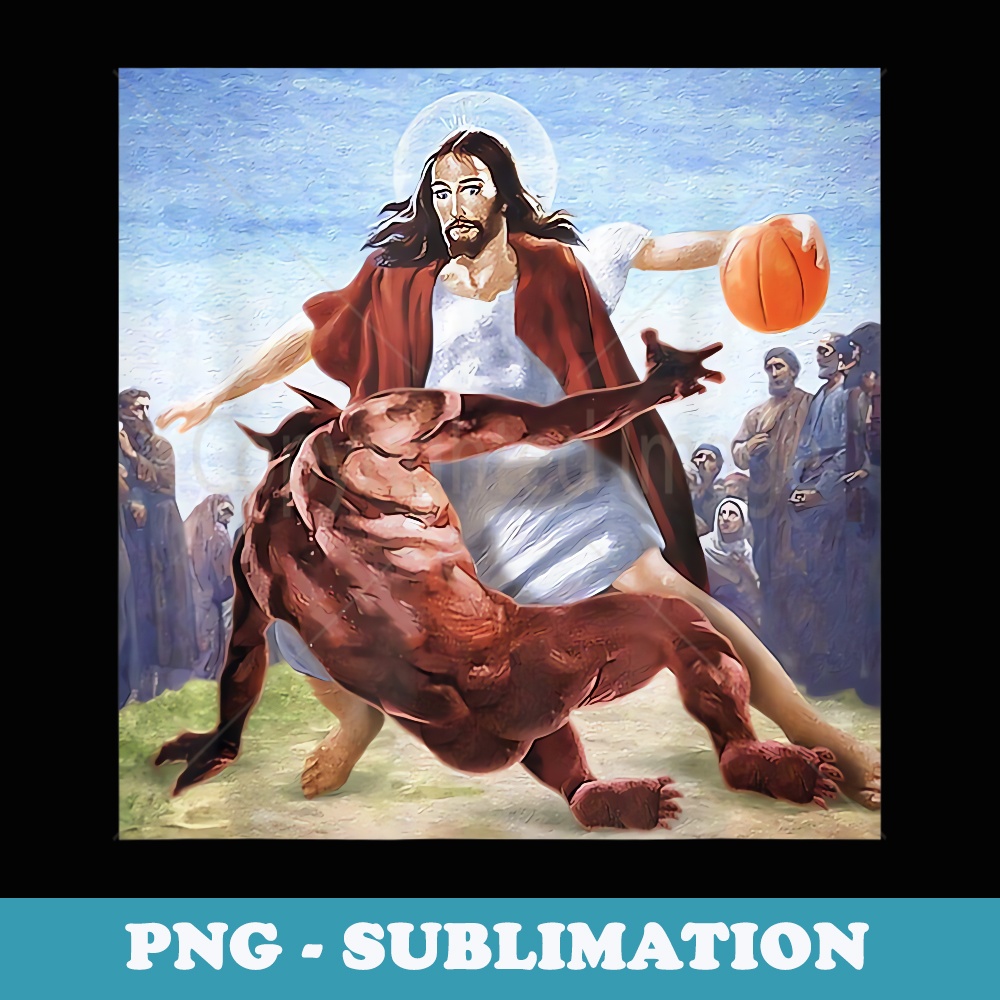 Funny Jesus Crossing Up The Devil Christian - Aesthetic Subl | Inspire ...