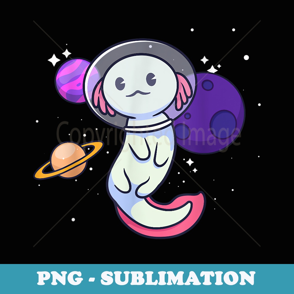 Space Axolotl Kawaii Pastel Goth Planets japan - PNG Transpa | Inspire ...