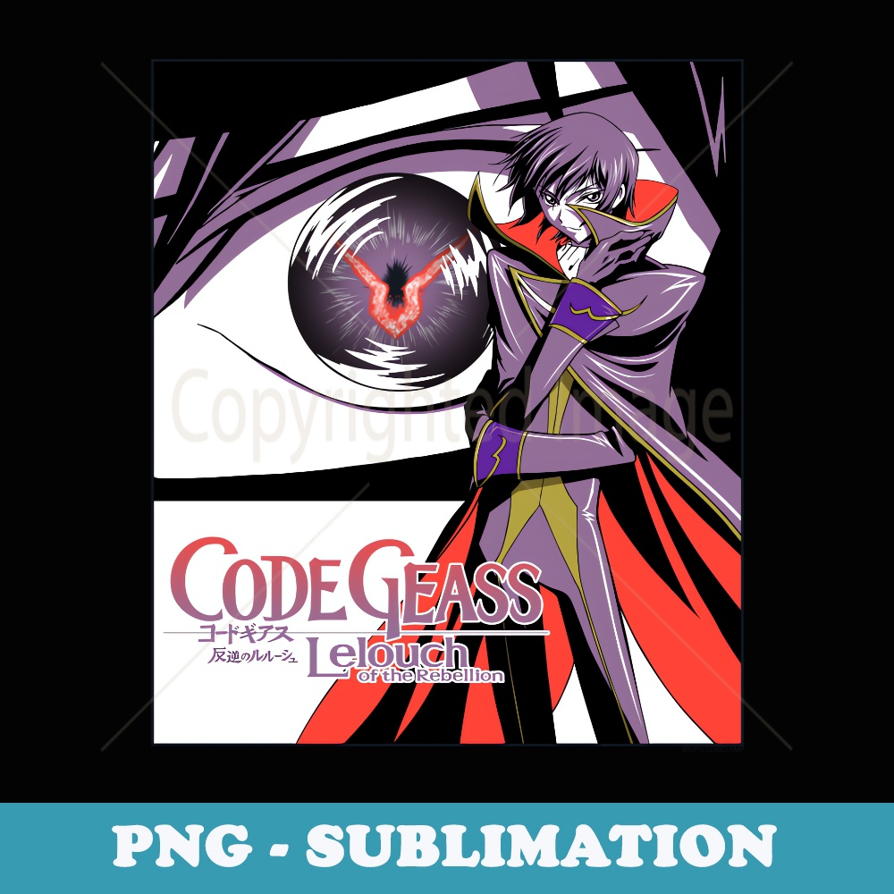 Code Geass LeLouch and the Geass Eye - PNG Sublimation Digit | Inspire ...