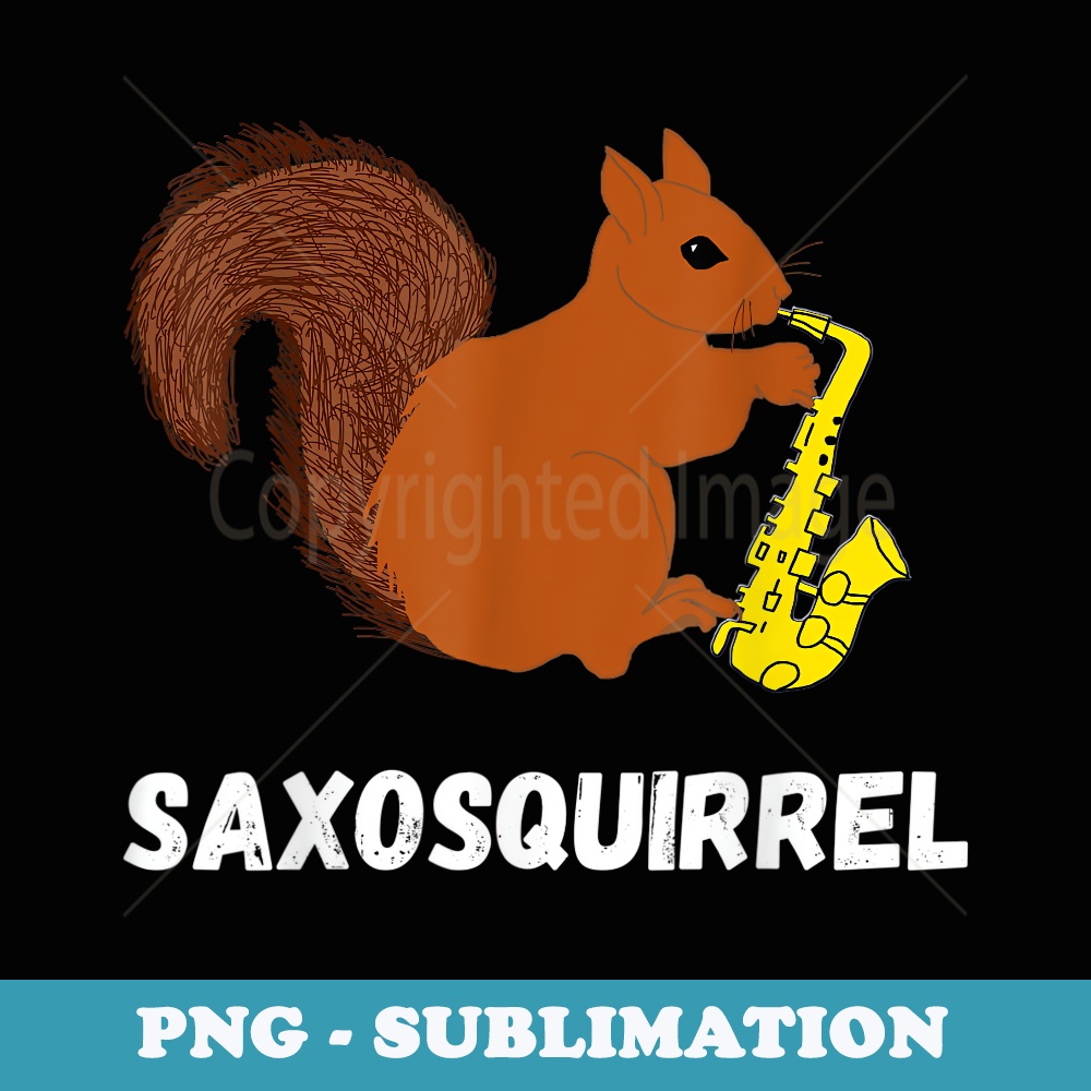 Funny Saxophone Squirrel Saxophonist Sax Rodent Jazz - Retro | Inspire ...