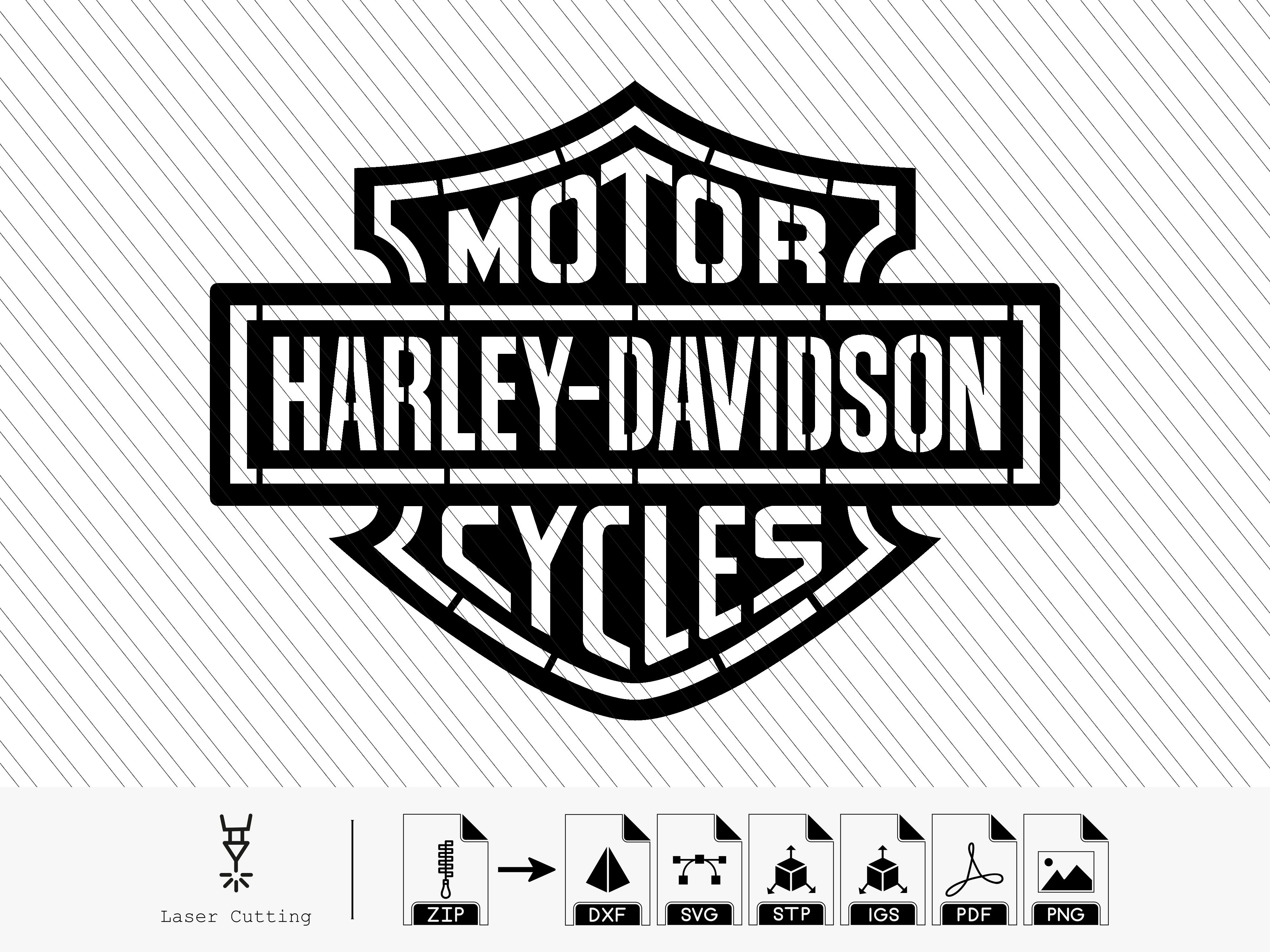 HARLEY DAVIDSON - digital files for Laser Cutting | Inspire Uplift