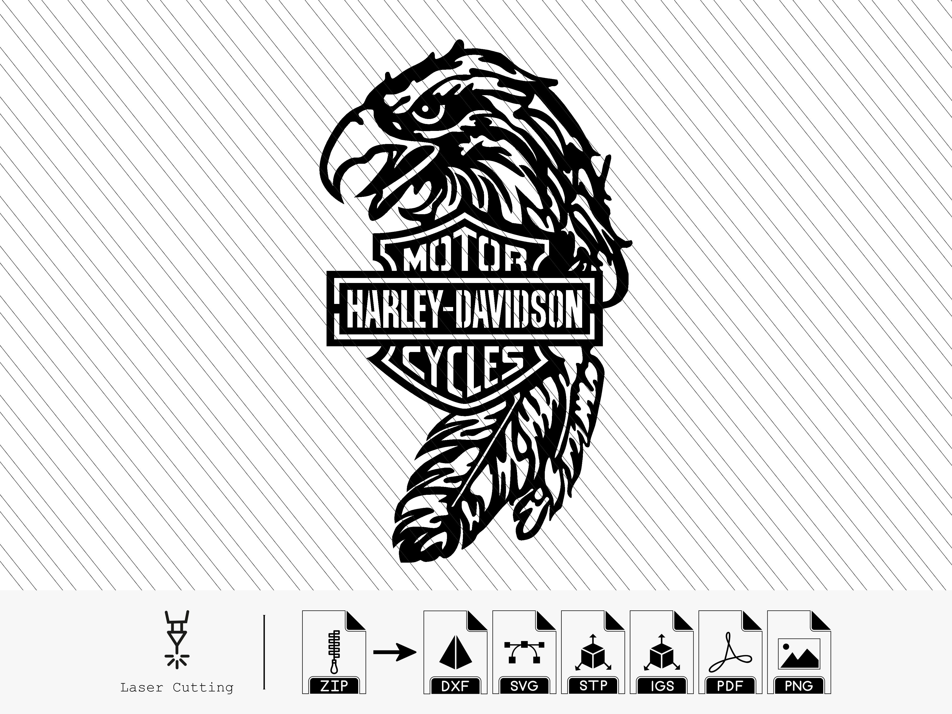 HARLEY DAVIDSON - digital files for Laser Cutting | Inspire Uplift