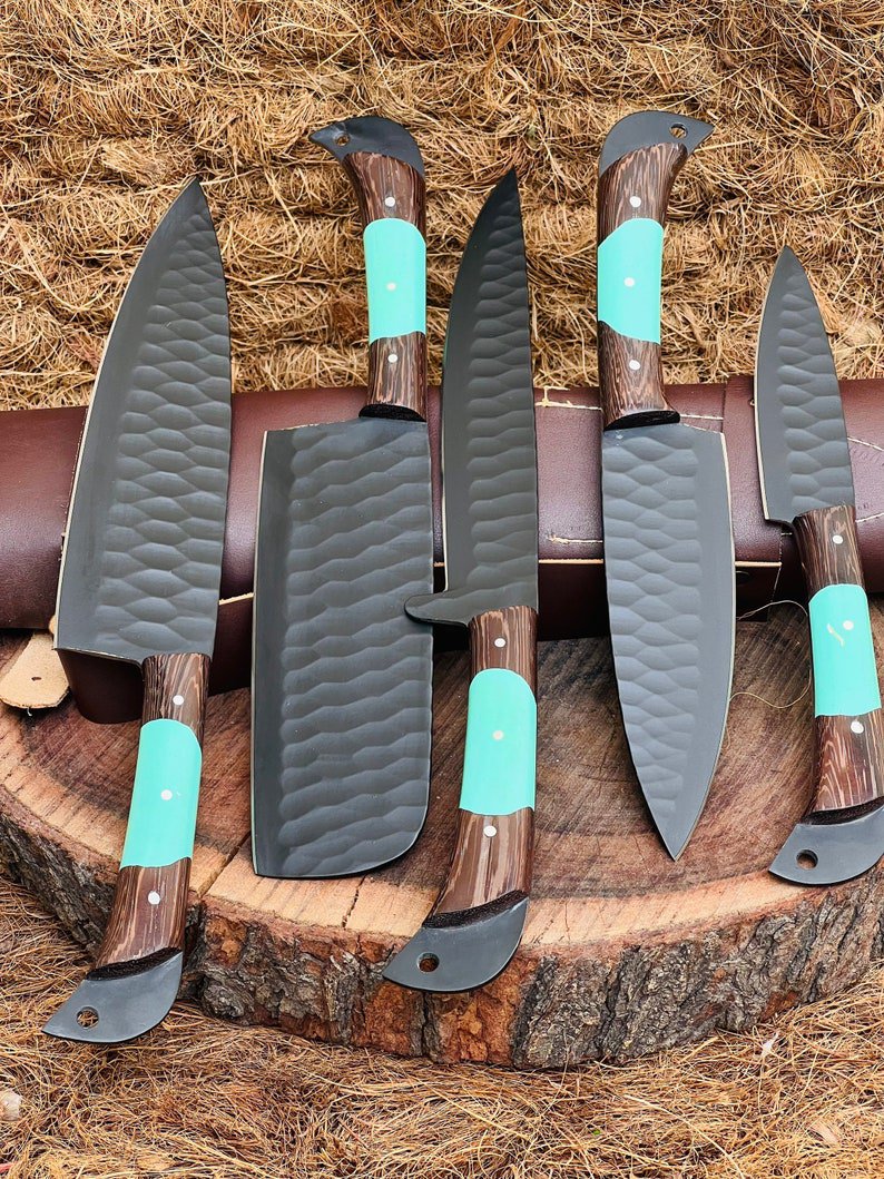 Damascus Knife/Handmade Knife Chef Set/Gift For Him/Hunting | Inspire ...