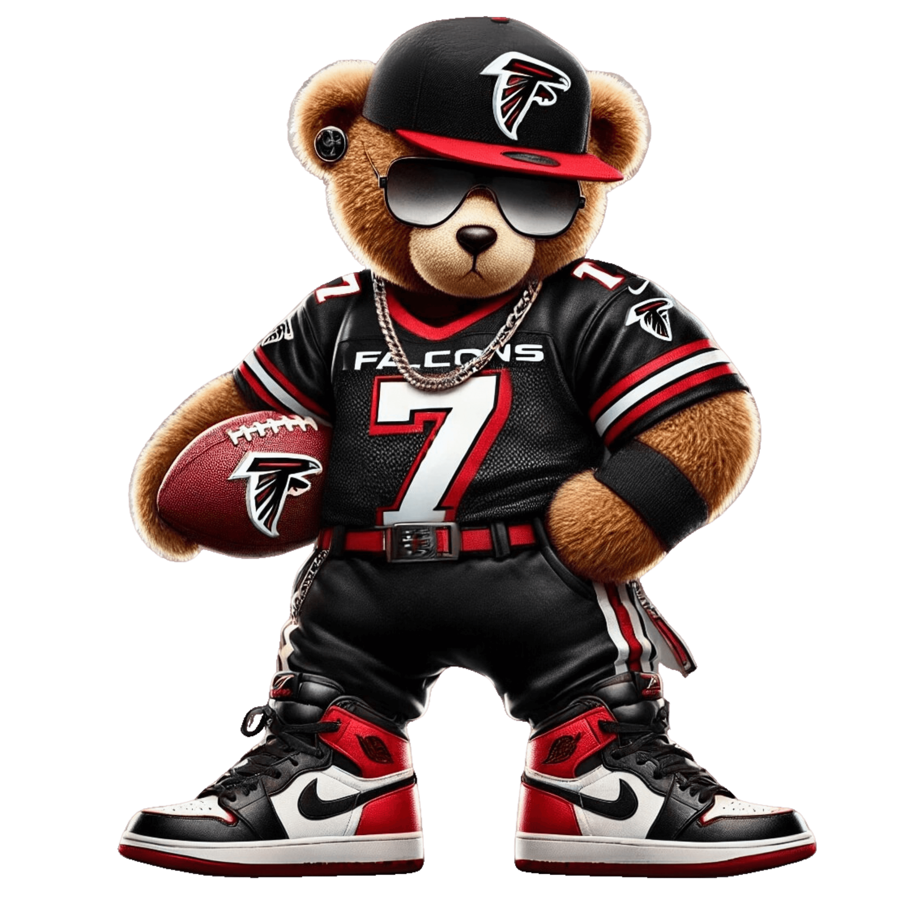 Atlanta Falcons Football Teddy Bear PNG | Inspire Uplift