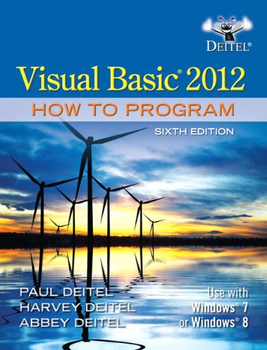 Visual Basic 2012: how to program 6 PDF Instant Download | Inspire Uplift