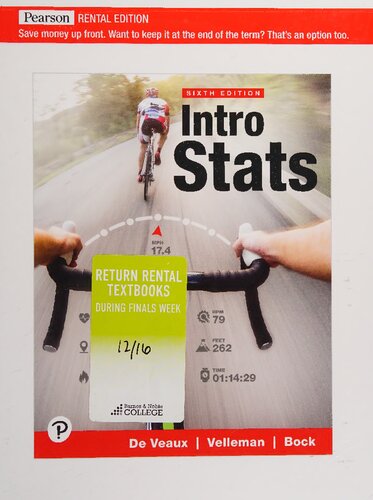 Intro Stats RENTAL EDITION 6 PDF Instant Download | Inspire Uplift