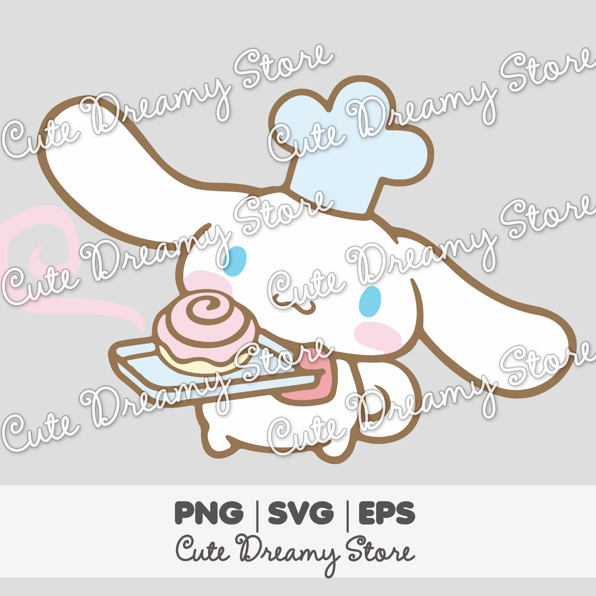 Baking Donuts Cinnamoroll Clipart SVG / PNG / EPS vector | Inspire Uplift
