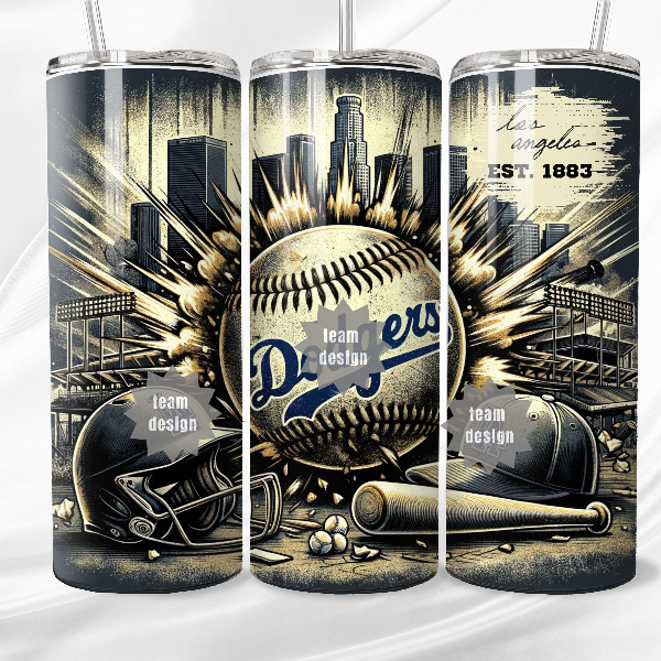 LA Dodgers Baseball Digital Design Pack: Elevate Your Fan Ge | Inspire ...