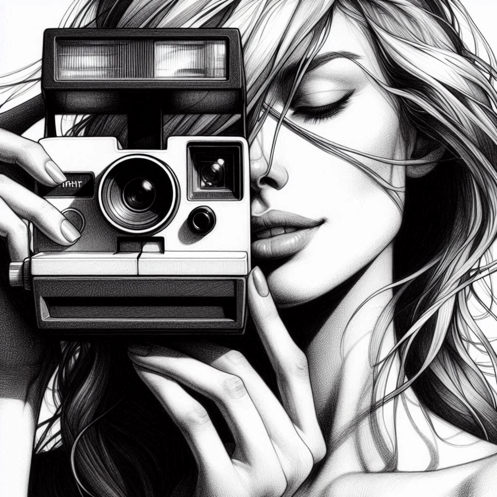 Polaroid Camera Art Digital Image No. 1 by Cam Views | Inspire Uplift