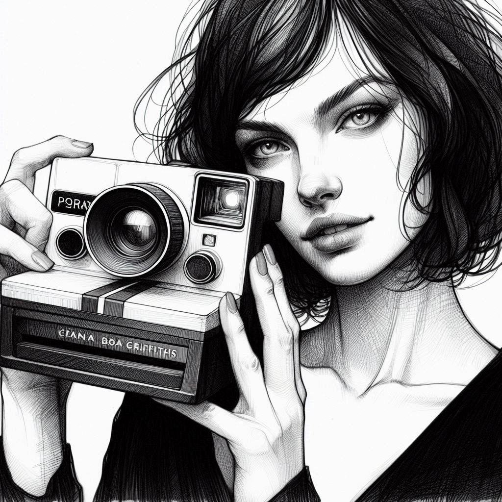 Polaroid Camera Art Digital Image No. 7 by Cam Views | Inspire Uplift