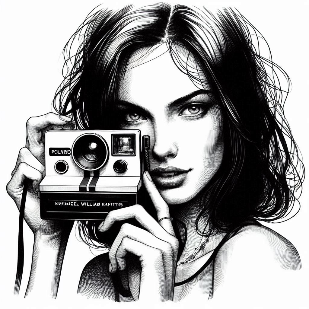 Polaroid Camera Art Digital Image No. 8 by Cam Views | Inspire Uplift