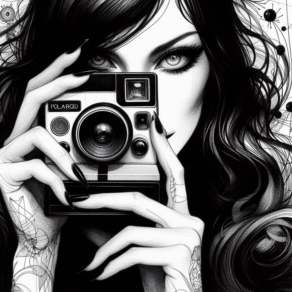 Polaroid Camera Art Digital Image No. 10 by Cam Views | Inspire Uplift