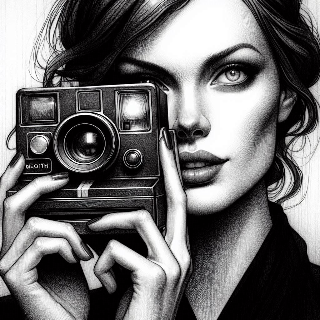 Polaroid Camera Art Digital Image No. 12 by Cam Views | Inspire Uplift