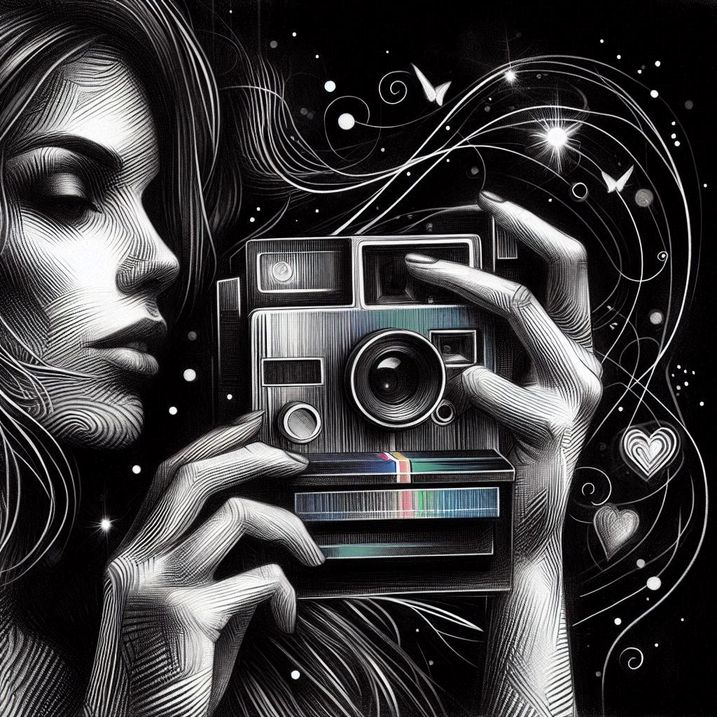 Polaroid Camera Art Digital Image No. 26 by Cam Views | Inspire Uplift