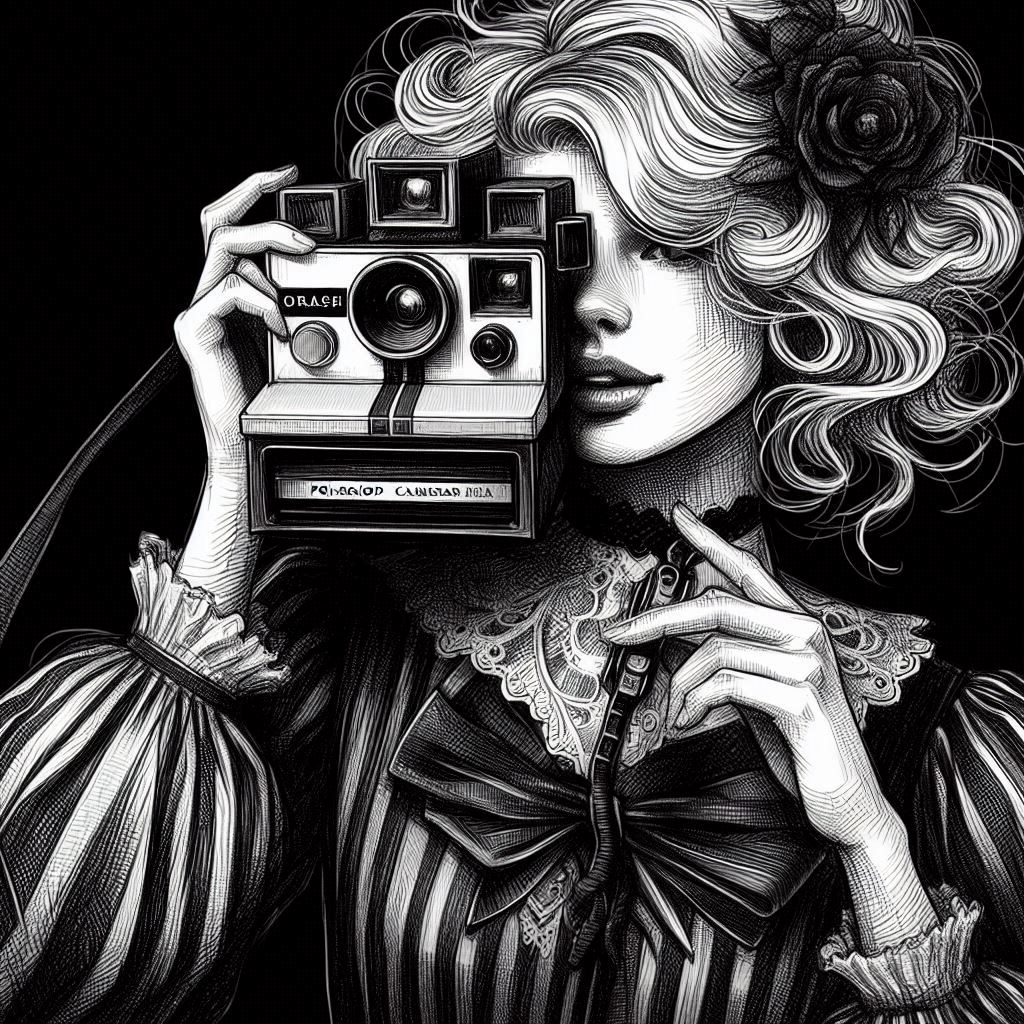 Polaroid Camera Art Digital Image No. 31 by Cam Views | Inspire Uplift