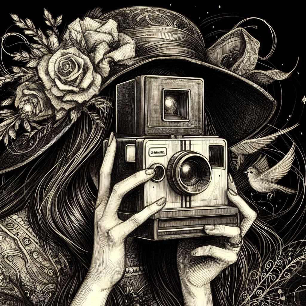 Polaroid Camera Art Digital Image No. 33 by Cam Views | Inspire Uplift