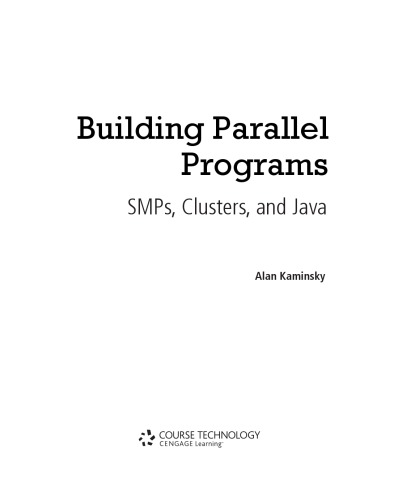Building Parallel Programs. SMPs, Clusters and Java PDF Inst | Inspire ...