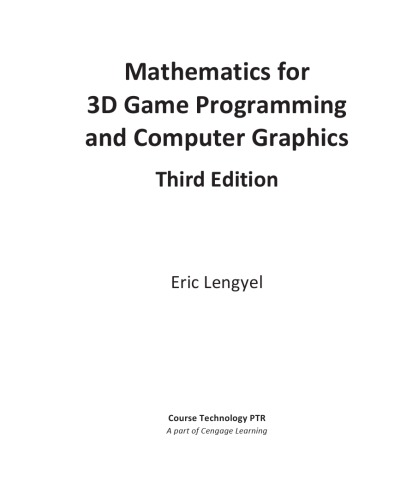 Mathematics For 3d Game Programming And Computer Graphics 3r Inspire 4143