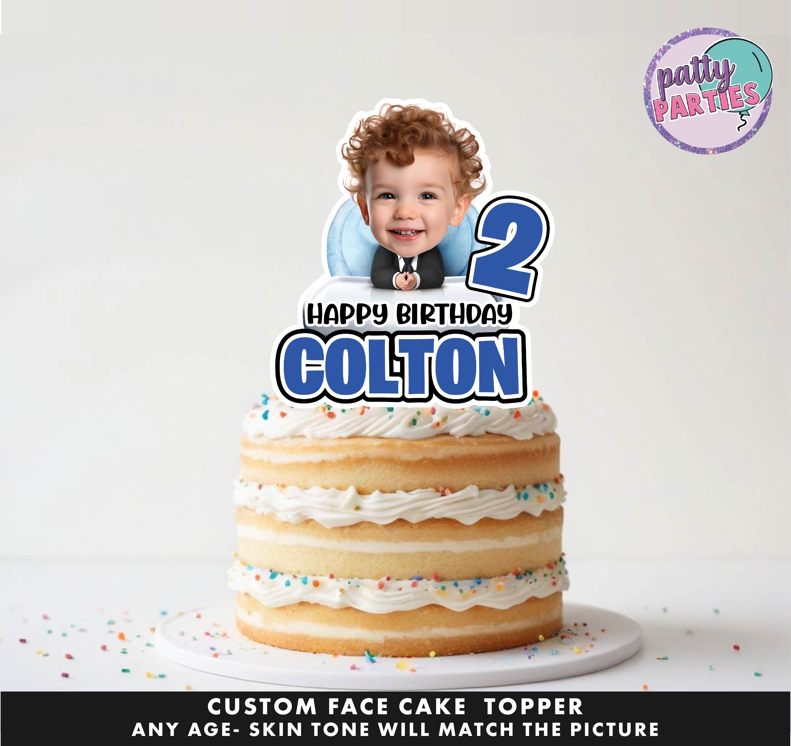 Baby Boss Face cake topper - face cake topper -personalized | Inspire ...