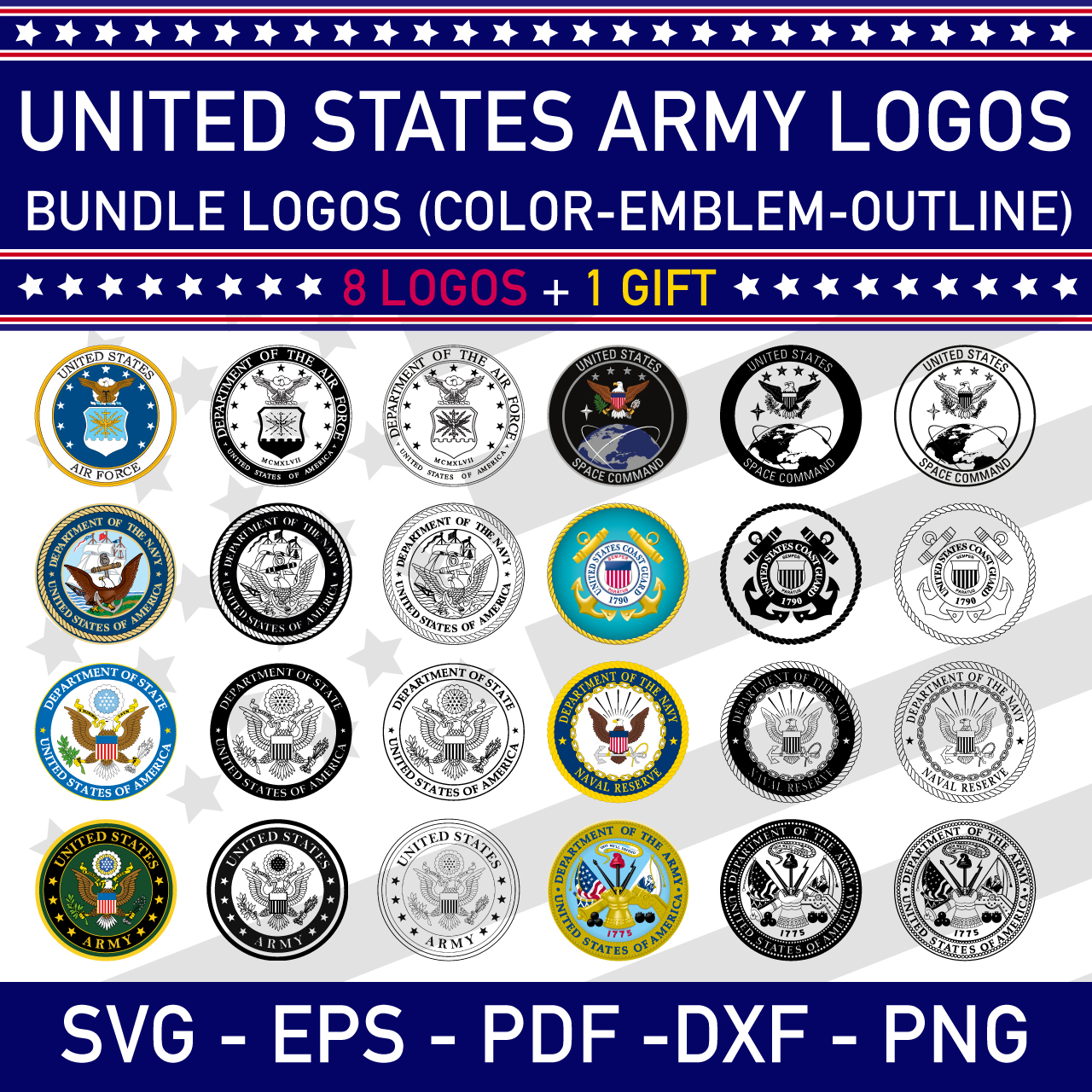 Us Military Logo Svg | Inspire Uplift