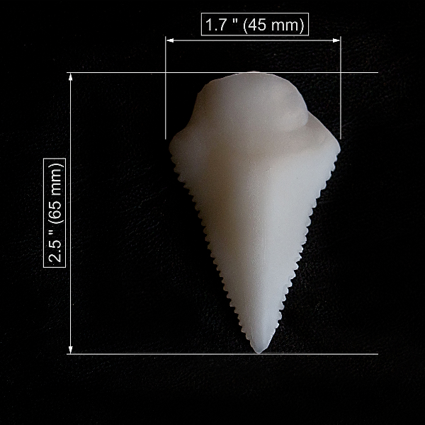 Shark tooth replica for craft Hyper realistic Life Size Blan - Inspire ...