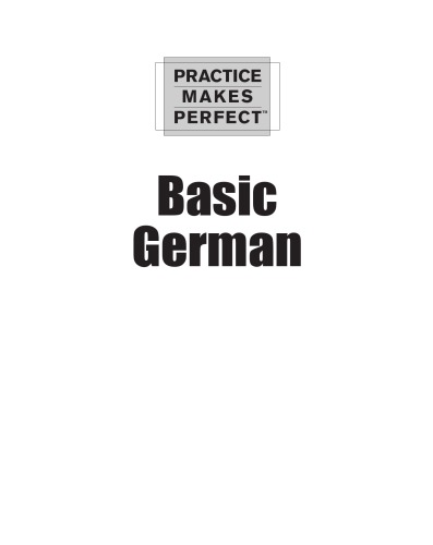 Practice makes perfect basic German PDF Instant Download | Inspire Uplift