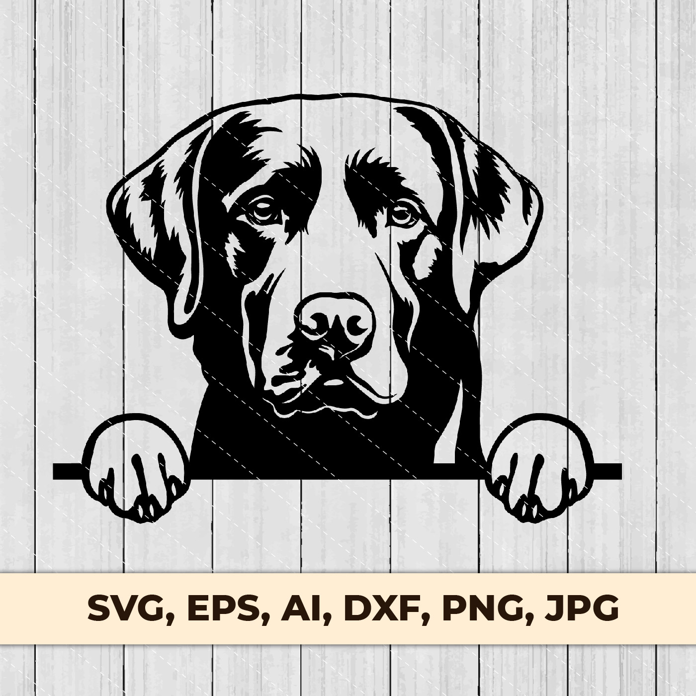 Labrador Peeking Dog svg SVG EPS PNG | Inspire Uplift