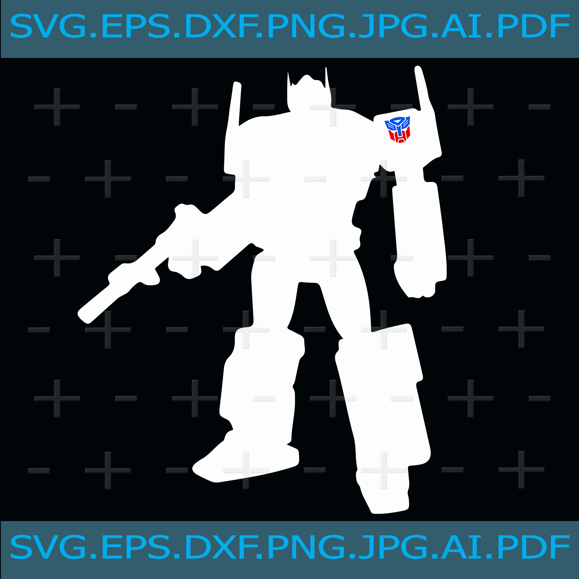 Optimus Prime SVG silhouette | Inspire Uplift