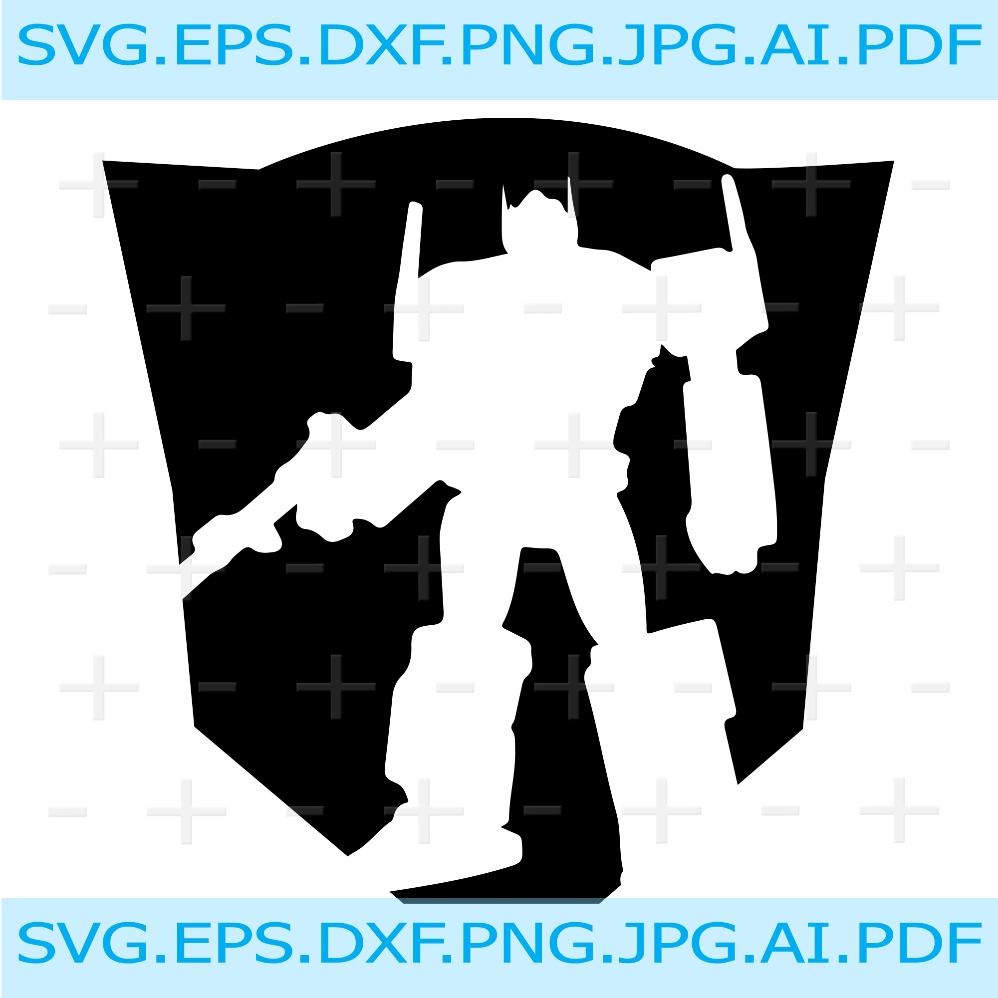 Optimus Prime silhouette SVG | Inspire Uplift