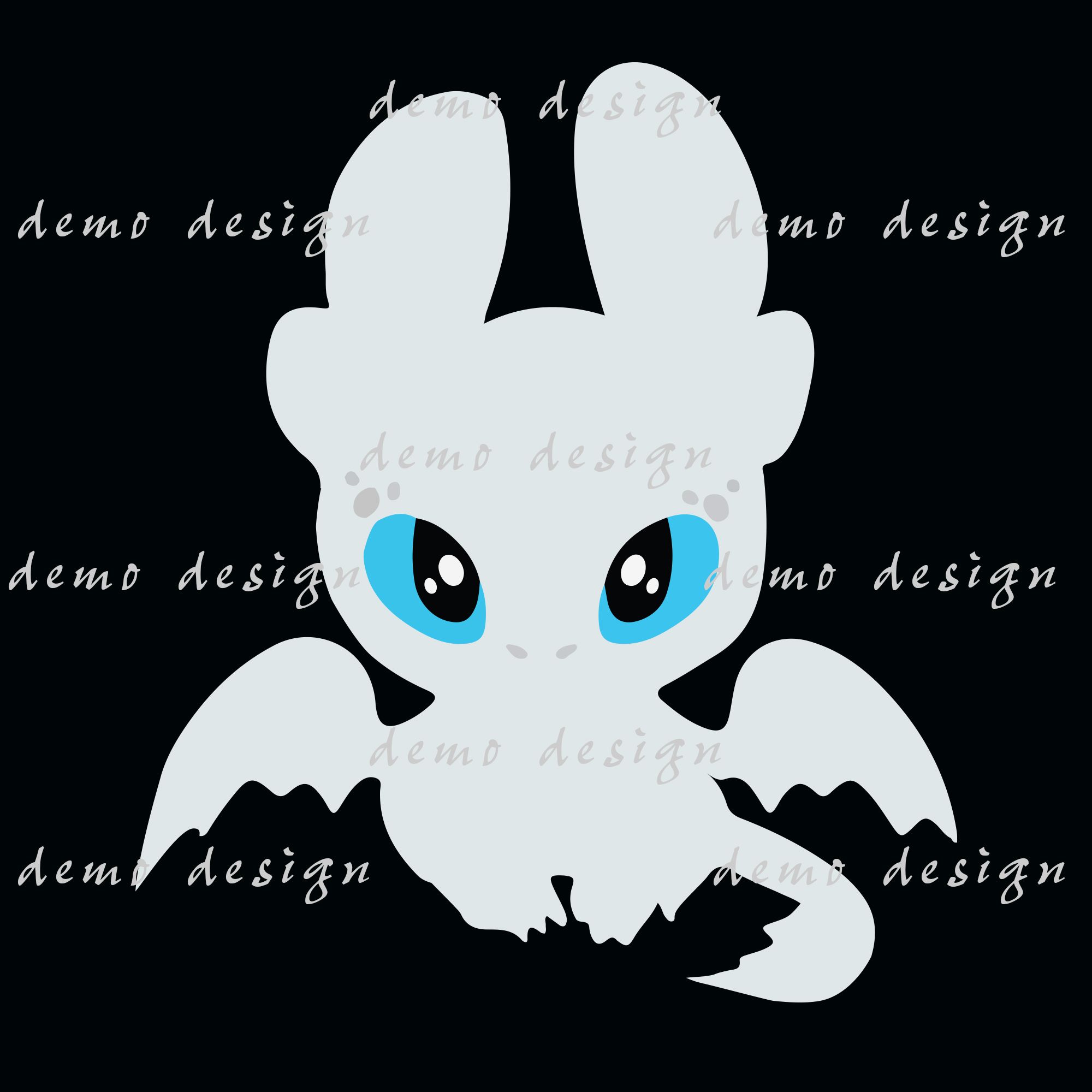 Light Fury Svg,Light Fury face Svg,Train Your Dragon 3 | Inspire Uplift