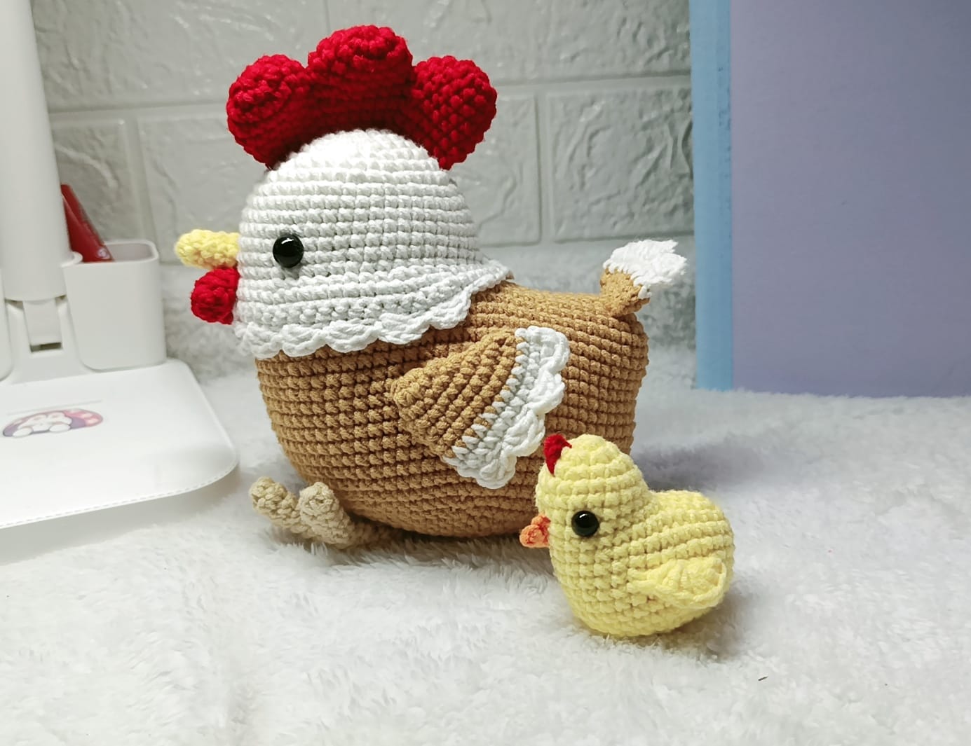 Crochet Chicken Plush / Chunky Chick / Farmhouse Home Decor | Inspire ...