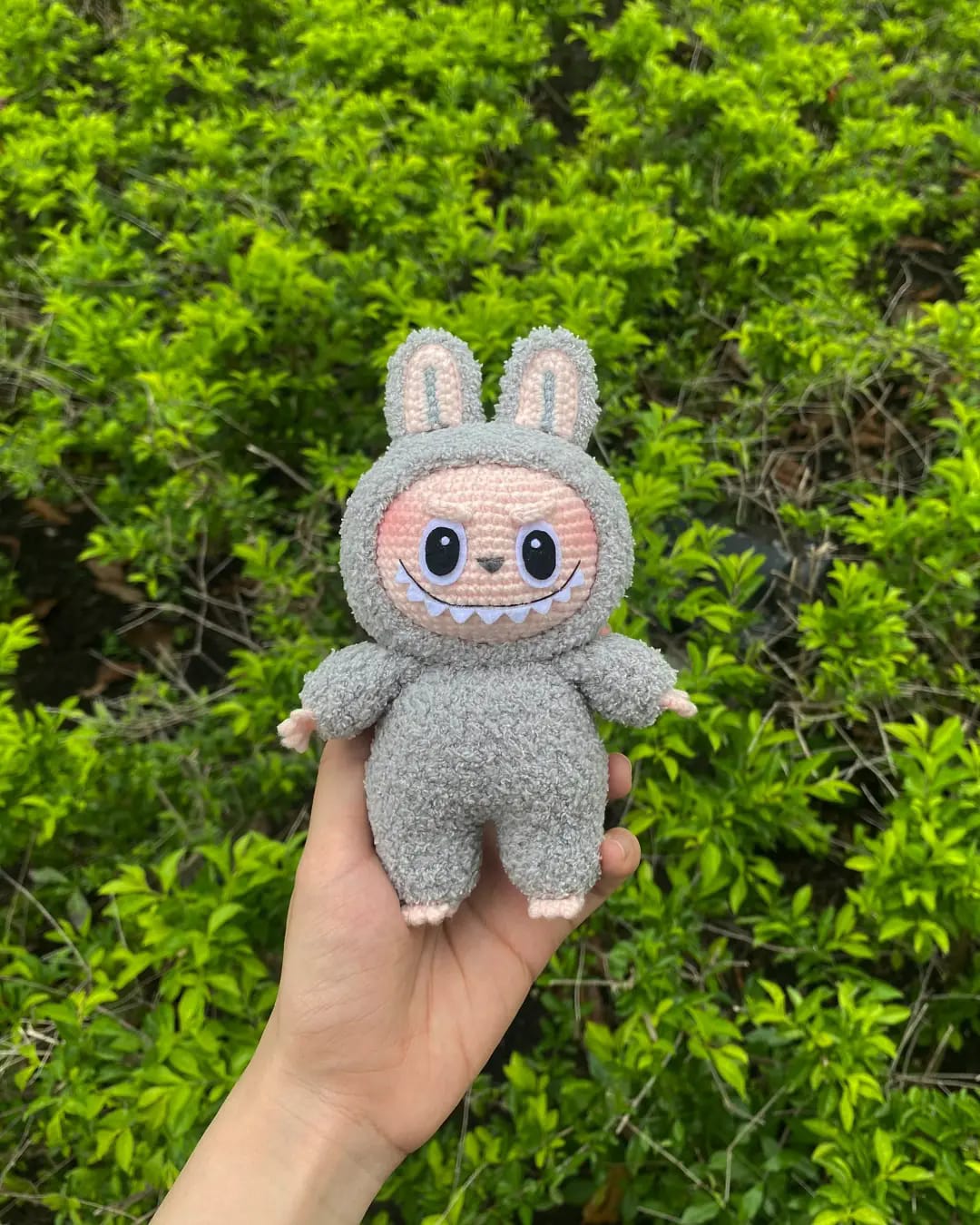 Finish Product : Labubu Doll Grey Crochet, Labubu Doll Handm | Inspire ...