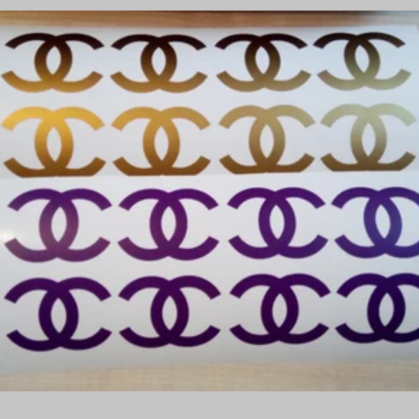 Set of 12 CHANEL Logo vinyl decals , Fashion brand logo viny | Inspire ...