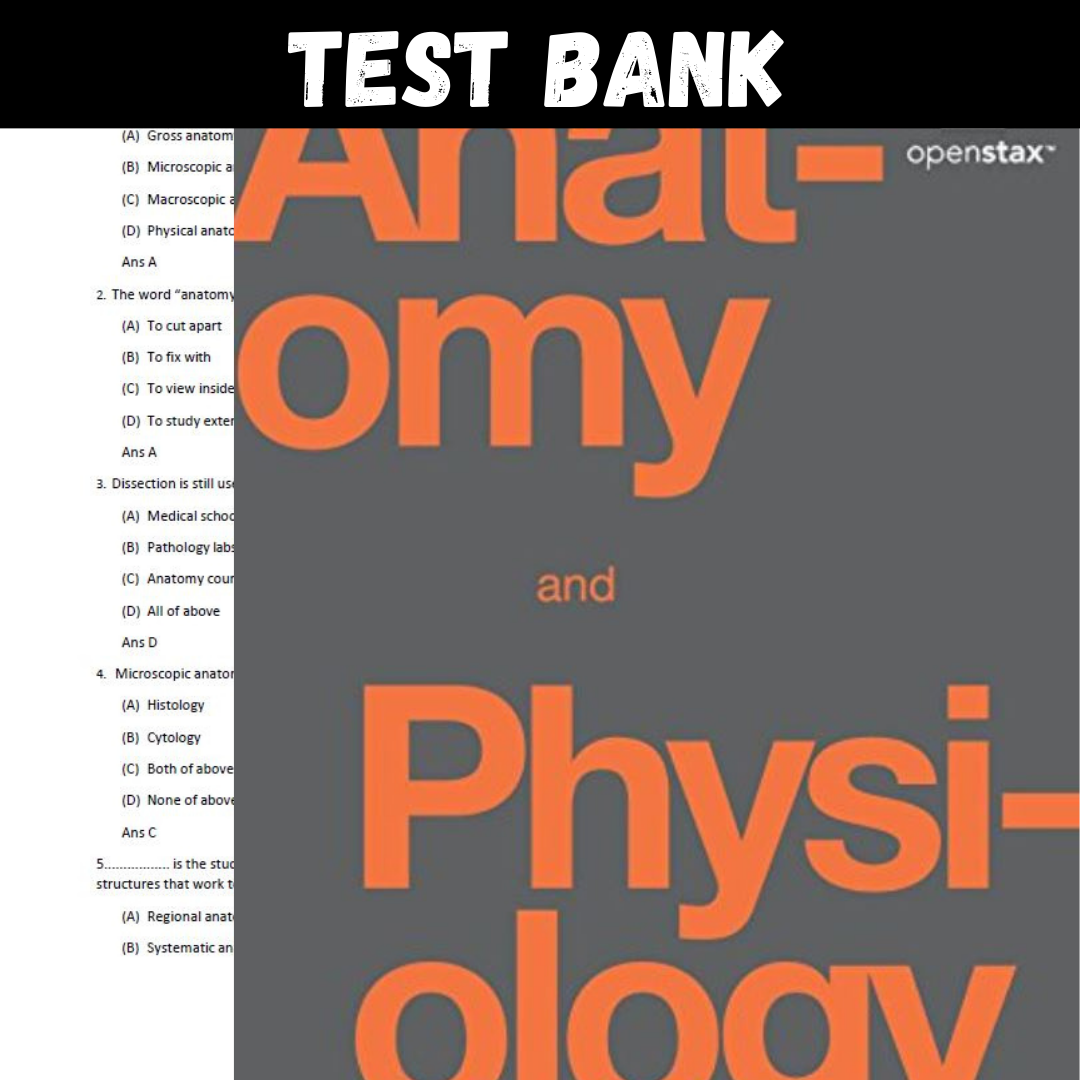 Latest 2024 Anatomy and Physiology 1st Edition by Openstax T | Inspire ...