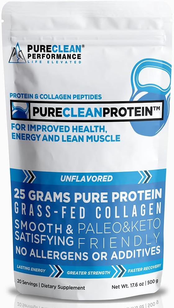PureClean Protein - Organic Grass-Fed 25G Beef Protein Powde | Inspire ...