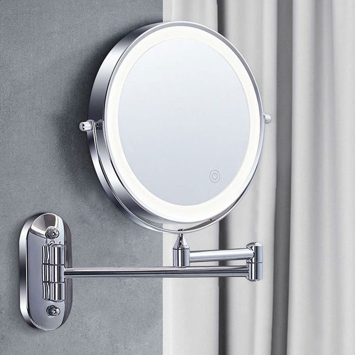 Anyvogue Silver 8in Wall Mounted Smart LED Makeup Mirror Dou | Inspire ...