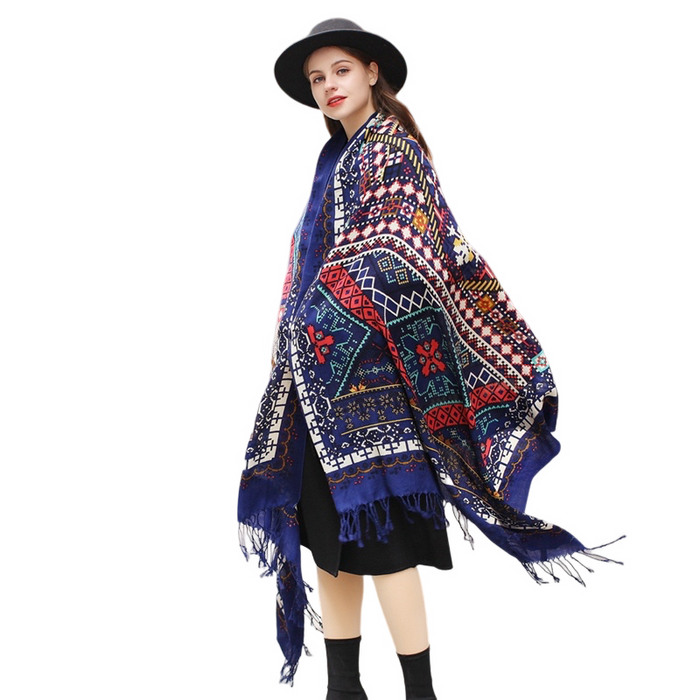 Anyyou 100% Merino Wool Blue Opus Zentangle Silk Satin Large | Inspire ...