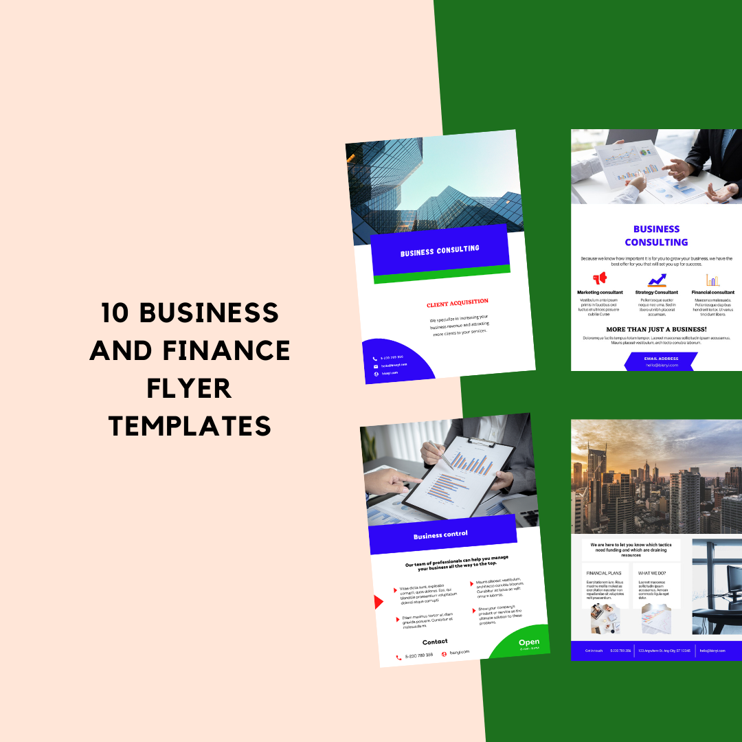 Flyers Templates for Business and Finance | Inspire Uplift
